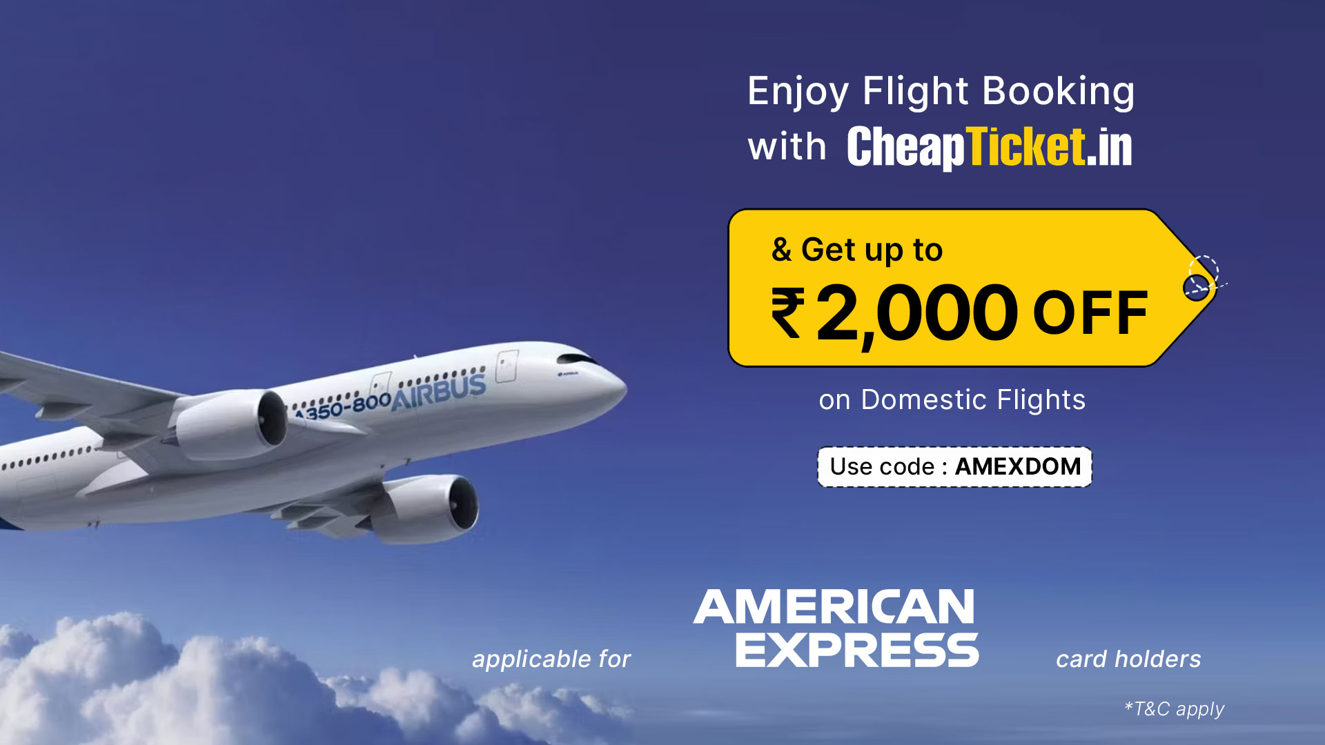 Cheap Flight Booking for Domestic & International Travel | CheapTicket.in